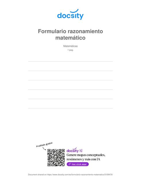formulario razonamiento matematico | Joss | uDocz