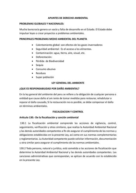 APUNTES DE DERECHO AMBIENTAL | JUAN CARLOS HUARI QUISPE | uDocz