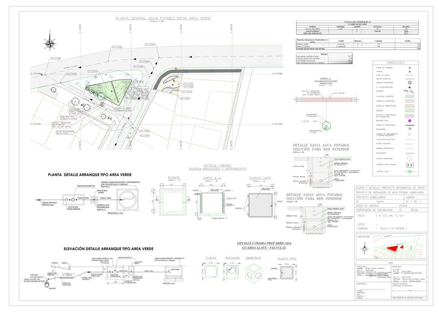 Planos RIEGO PGO 1 Acceso Punto de Encuentro | Nicolás Espina Albornoz | uDocz