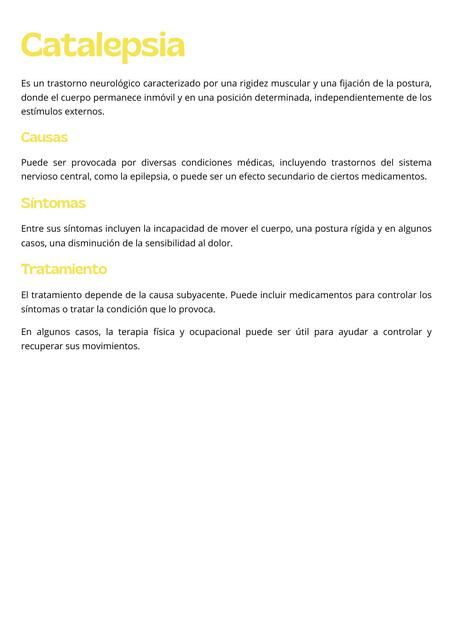 Catalepsia | Ange Rosario | uDocz