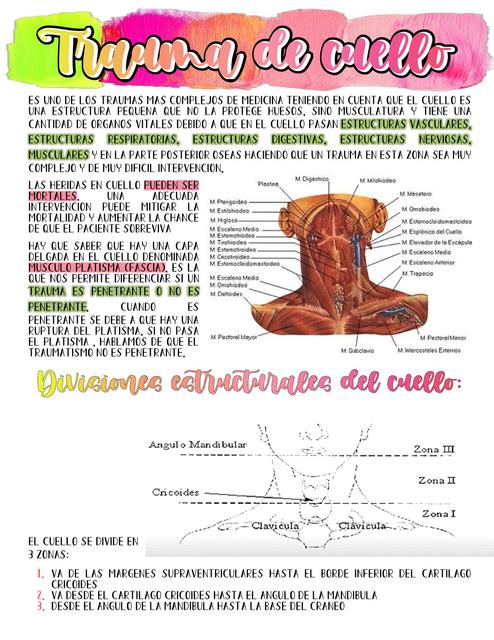 TRAUMA DE CUELLO | Ana María Alvarez | uDocz