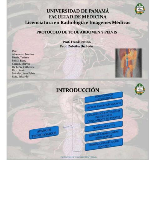 Protocolo de tc de abdomen y pelvis | silvina | uDocz