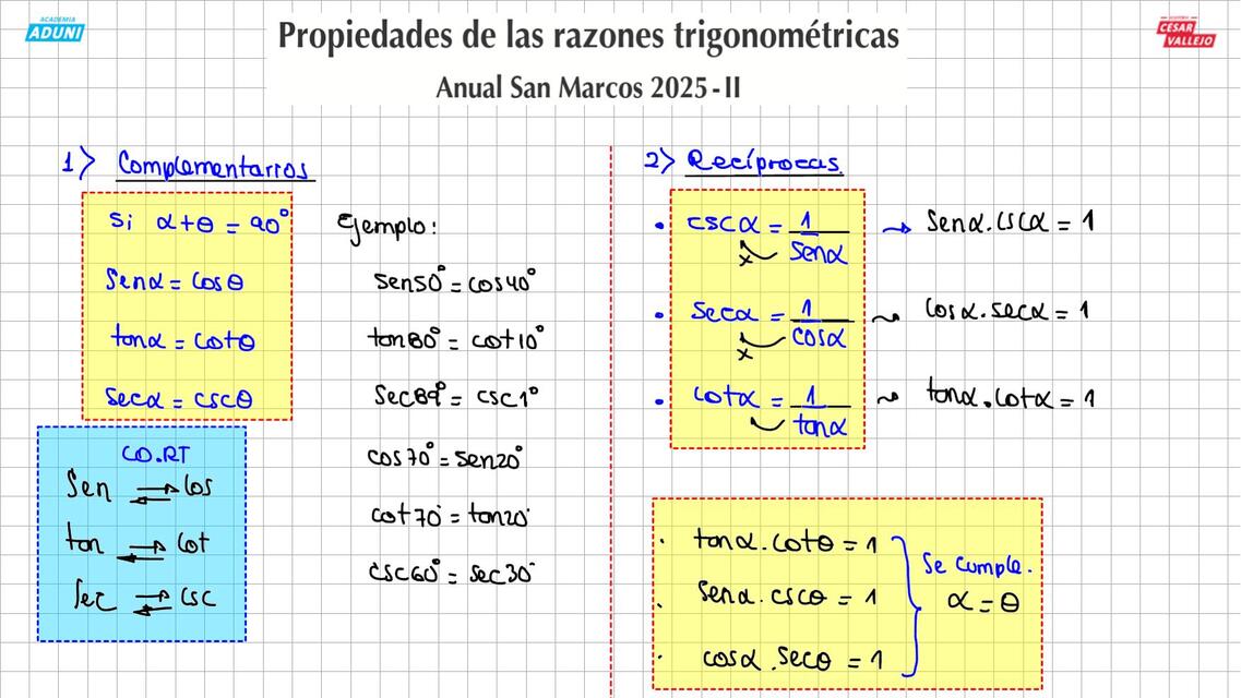 Propiedades de las razones trigonométricas | Jean Jesús | uDocz