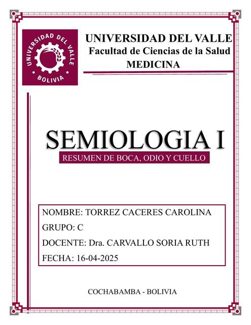 Examen cardiovascular | Carolina | uDocz