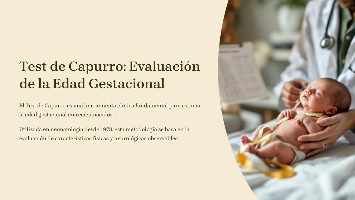 Test de Capurro Evaluacion de la Edad Gestacional | Obstetra Marco ...