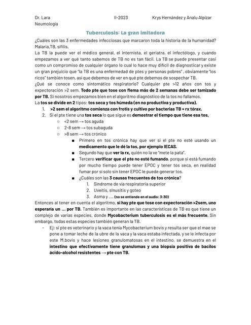 Flashcards de TB | Por Andrés Vargas | uDocz