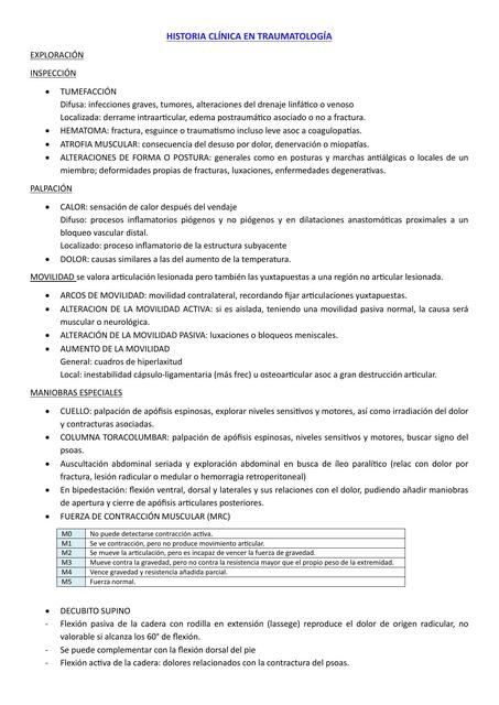 TRAUMATOLOGÍA | Angie Barrios | uDocz