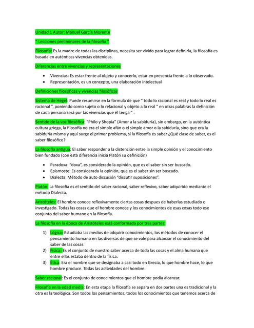 FILO Resumen final | Alexis | uDocz