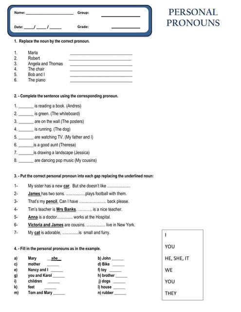 subject pronouns 2 | ..... | uDocz