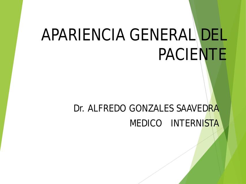 Apariencia general del paciente | Estefany Fernandez | uDocz