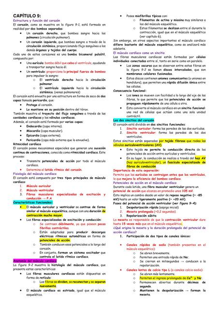 CAPITULO 9 GUYTON (RESUMIDO) | Ariii | uDocz