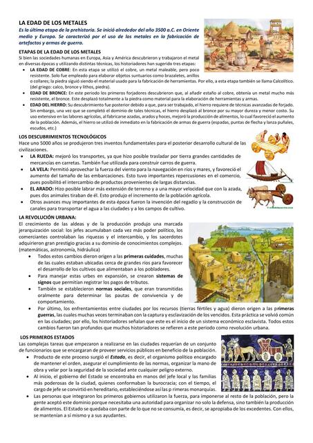 Anexo Edad De Los Metales Marilu Udocz