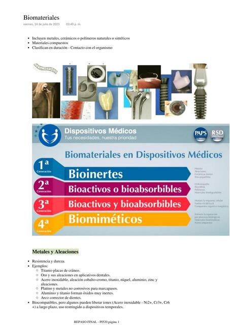 Biomateriales | apuntesdeingenieria | uDocz