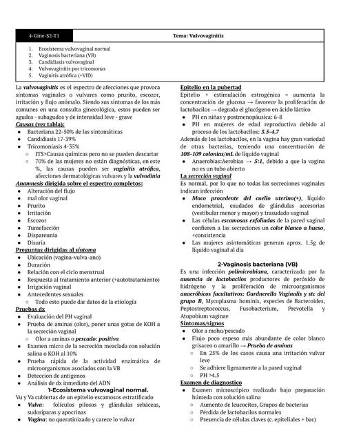 Vulvovaginitis | Miguel | uDocz