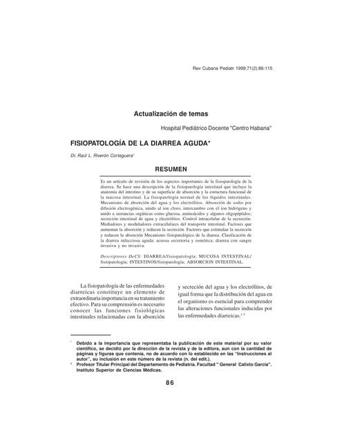 Fisiopatología de la diarrea aguda | DAVIS ALFREDO AVILA PASCAL | uDocz