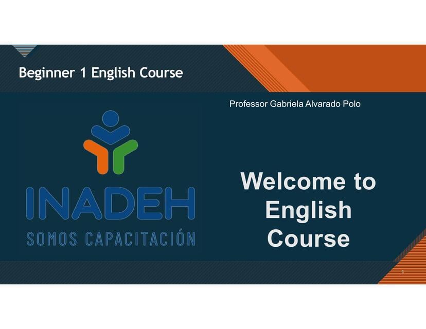 Beginner 1 English Course | Yorlenys | uDocz