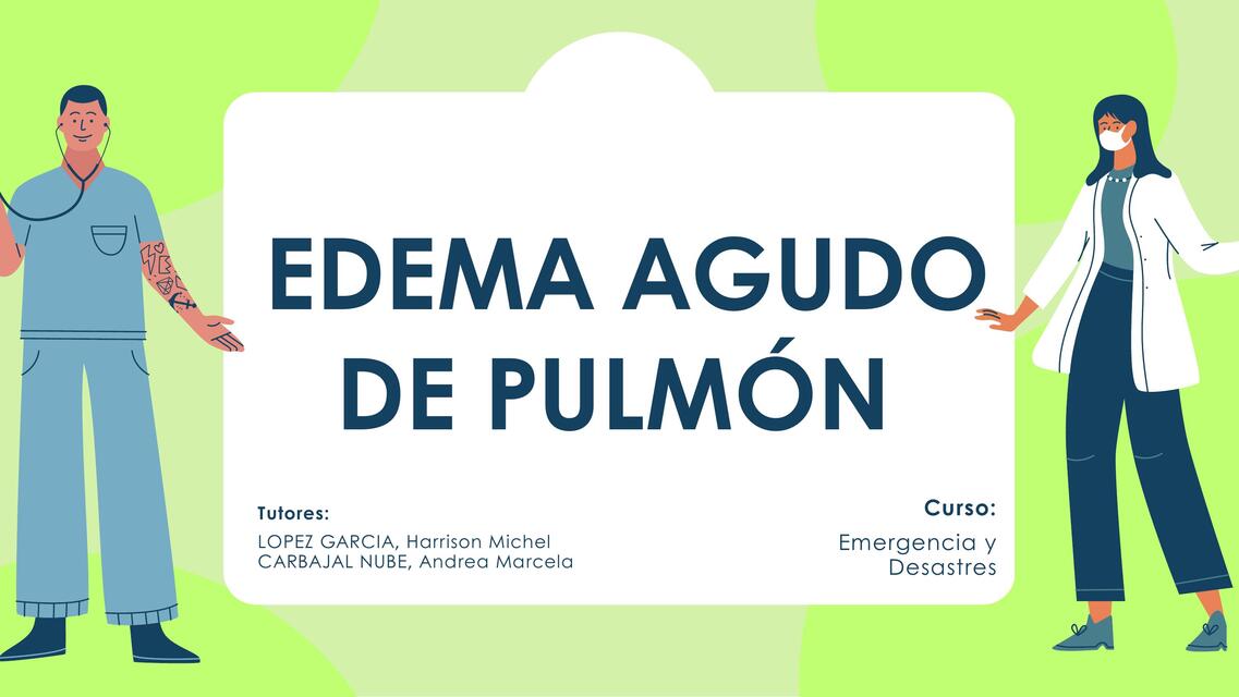 Edema Agudo de pulmon | Harrison Michel | uDocz