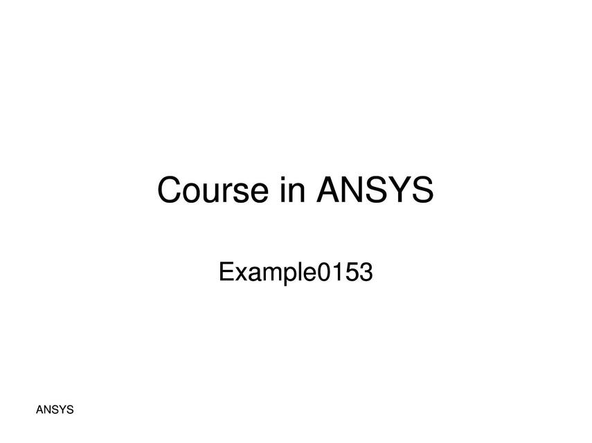 Curso de Ansys Example | tma | uDocz