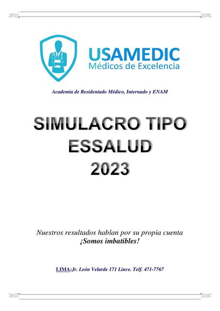SIMULACRO TIPO ESSALUD | Step | uDocz