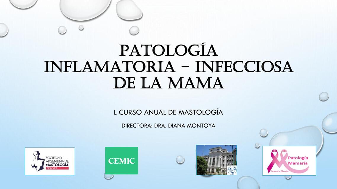 CLASE PATOLOGÍA MAMARIA INFLAMATORIA INFECCIOSA E | Ada | uDocz