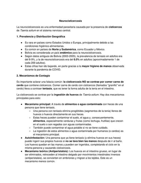 Neurocisticercosis | Kelmet Darwin Durán García | uDocz