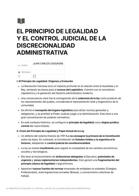 EL PRINCIPIO DE LEGALIDAD Y EL CONTROL JUDICIAL | ARAVELLA ALEJANDRA ...