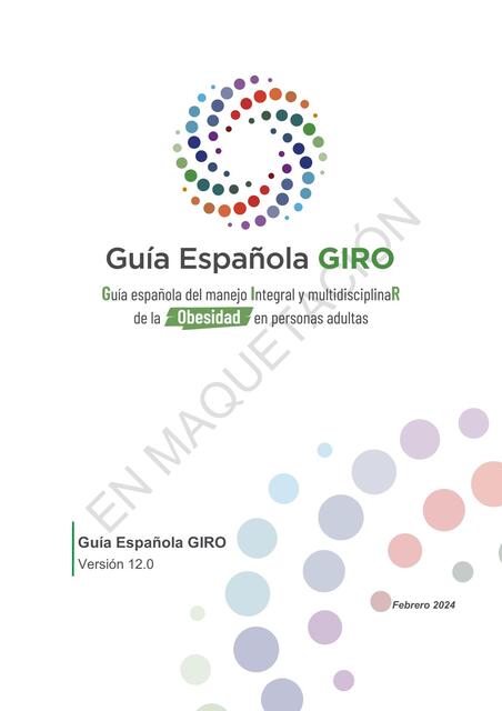 Guia GIRO Manejo de la Obesidad española | Gregory Millan | uDocz