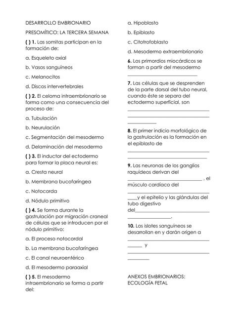 Flashcards de EMBRI 2 | Por Celeste Med | uDocz