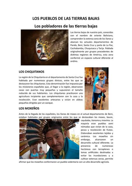 LOS PUEBLOS DE LAS TIERRAS BAJAS | Rocabado Favi | uDocz