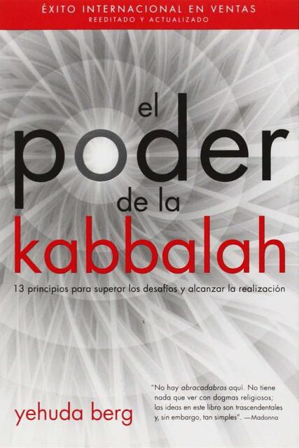 El poder de la Kabbalah Yehuda Berg | Rosario | uDocz