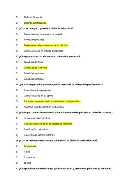 BANCO DE PREGUNTAS OFTALMOLOGIA 26 | Doctor_teco | uDocz