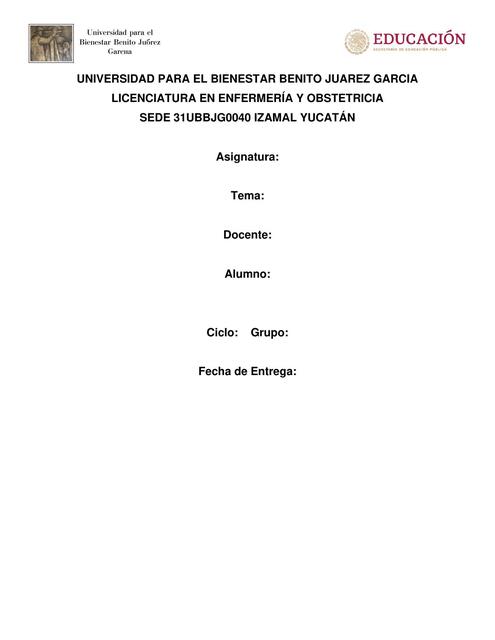 Formato de Portada UBBJG 2 | J | uDocz