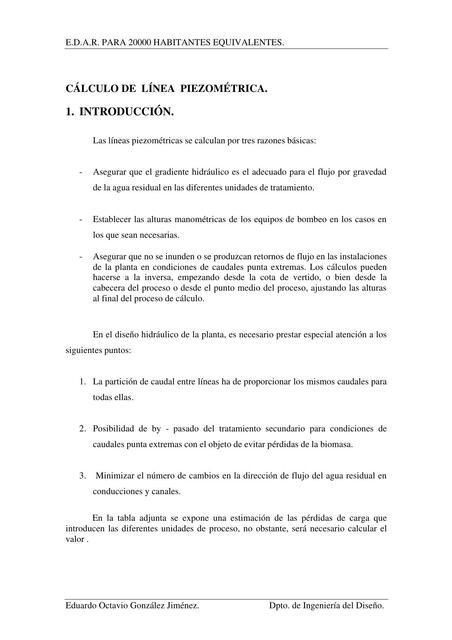 LINEA PIEZOMETRICA | Roberto Fernández Aguilar | uDocz