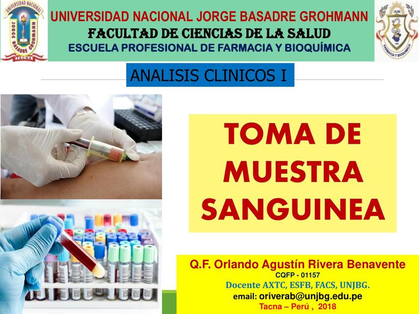 2 TOMA DE MUESTRA SANGRE | Luis Alonso | uDocz