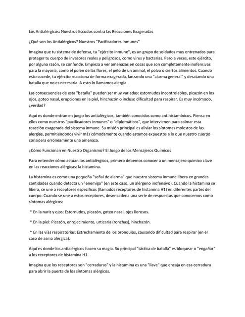 Los Antialérgic WPS Office | Yannelys | uDocz