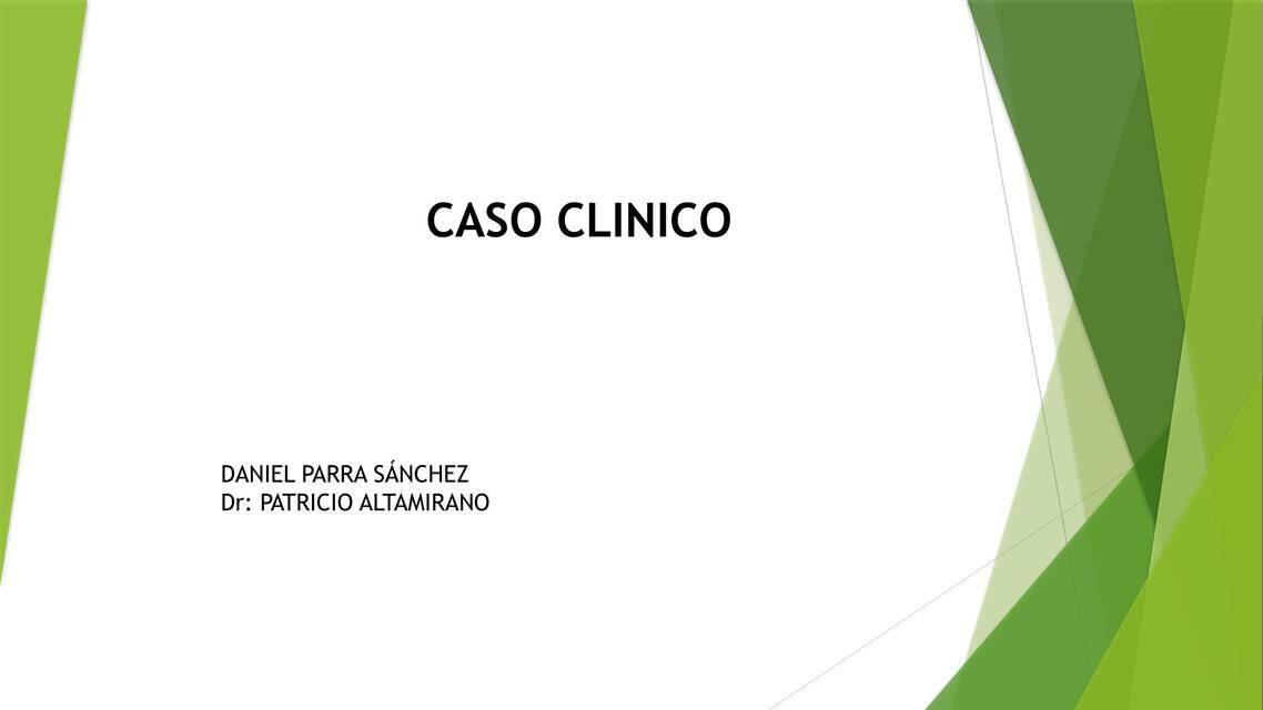 VOLVULO DE SIGMA CASO CLINICO | Daniel Parra | uDocz