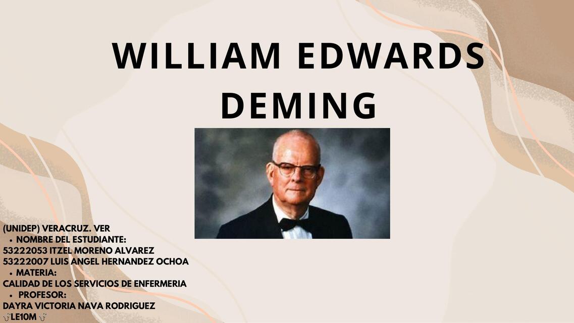 WILLIAM EDWARDS DEMING | Itzel Moreno Alvarez | uDocz