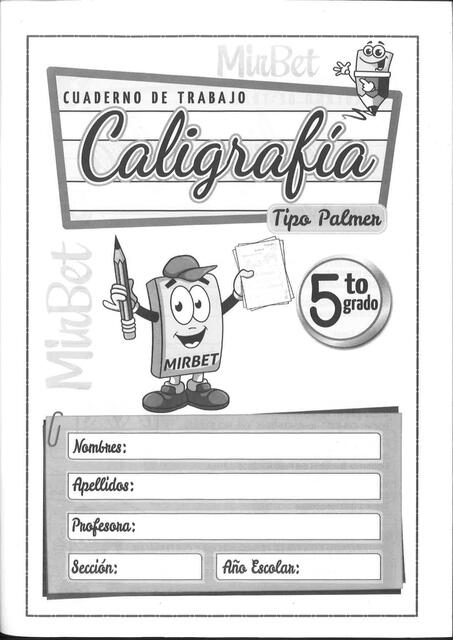 CUADERNO DE TRABAJO GRATIS - CALIGRAFIA - 5TO GRADO | Jeancarlo M. | uDocz