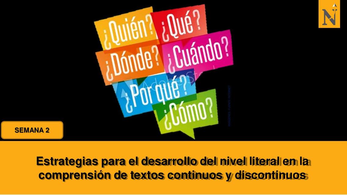 S2. Nivel literal en la comprensión de textos | IngePat | uDocz