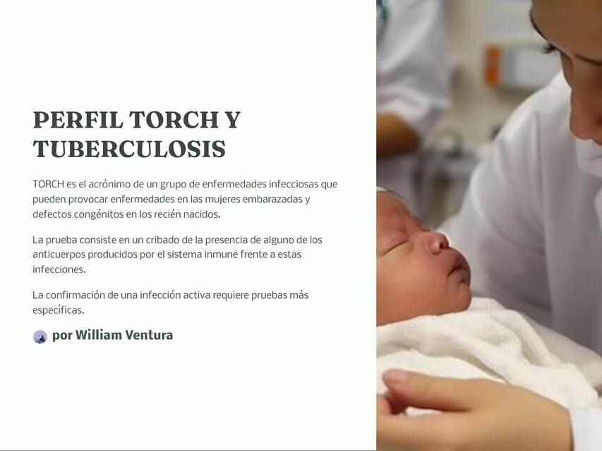 PERFIL TORCH Y TUBERCULOSIS | William Ventura | uDocz