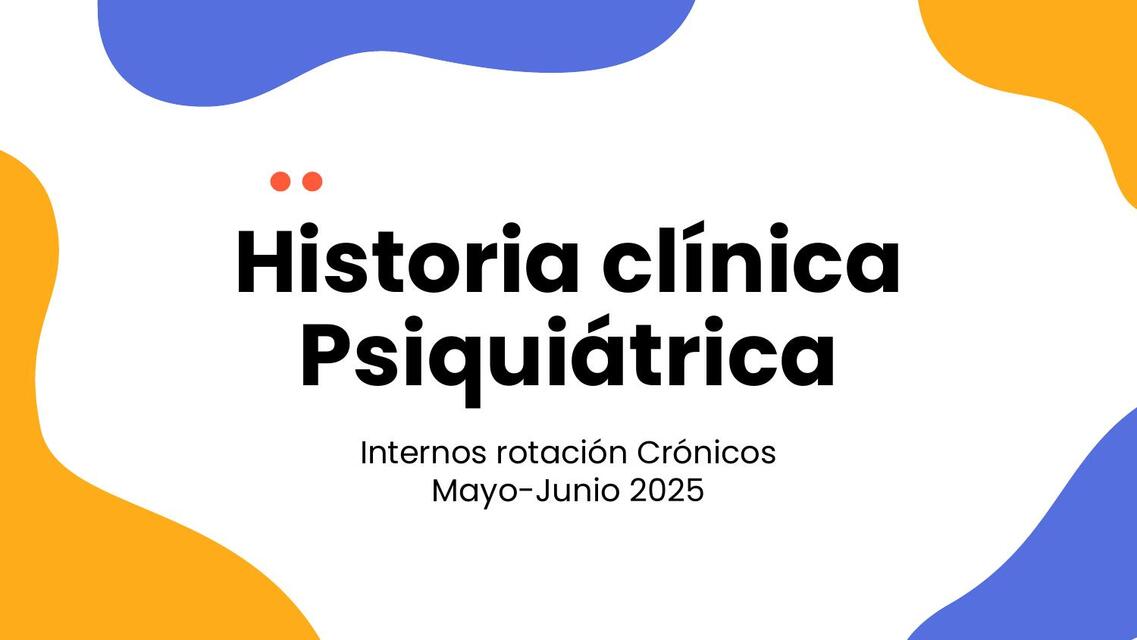 Historia clínica psiquiátrica | medstdnlife | uDocz