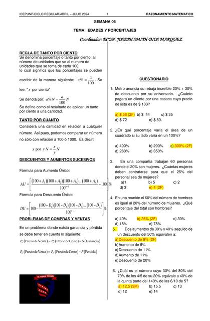 SEMANA 06 RM DOC | JOSEPH SMITH | uDocz