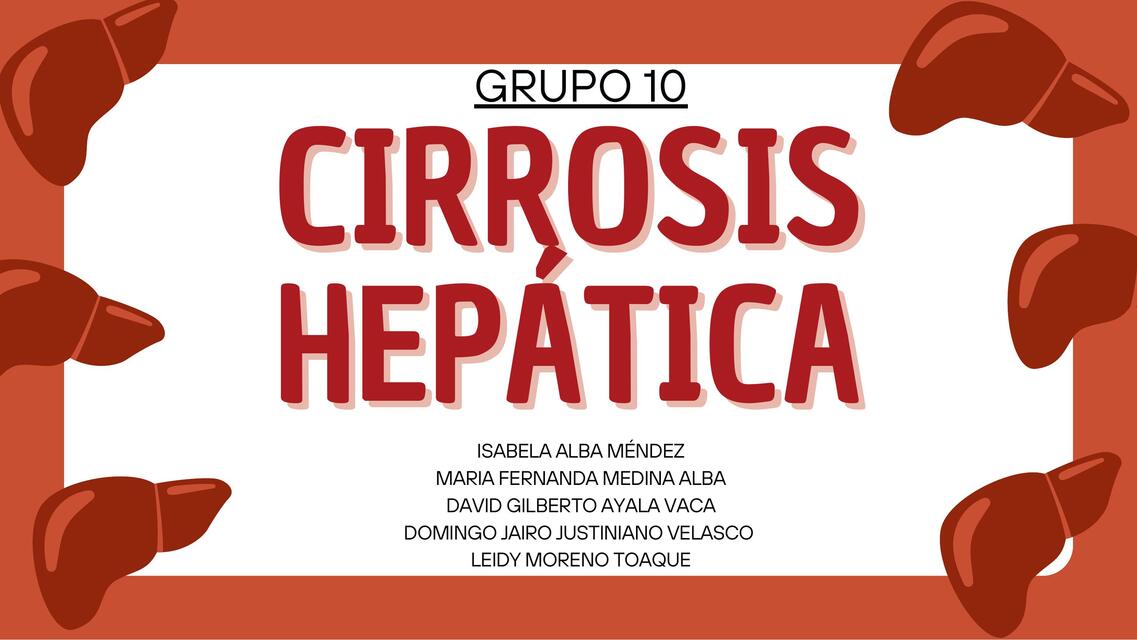 CIRROSIS HEPÁTICA | Cris MJ | uDocz