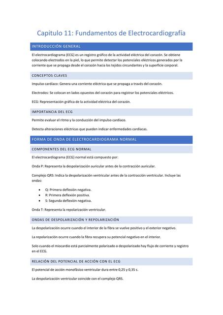 Electrocardiograma Normal - Fisiología de Guyton - Capitulo 11 | Chris Med | uDocz