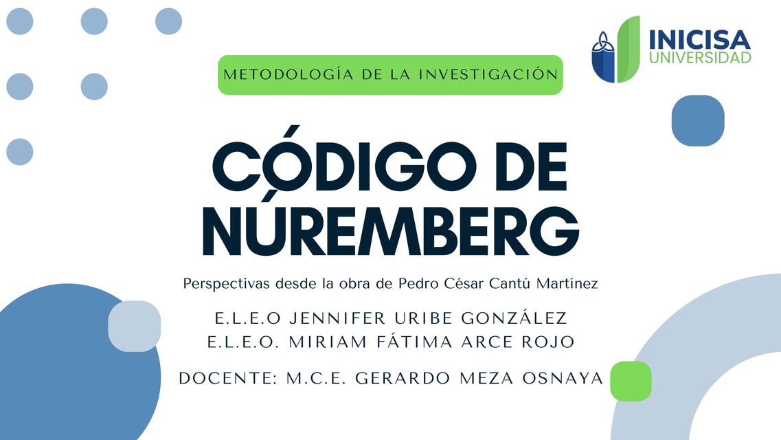 Código de Núremberg | Miriam Arce | uDocz