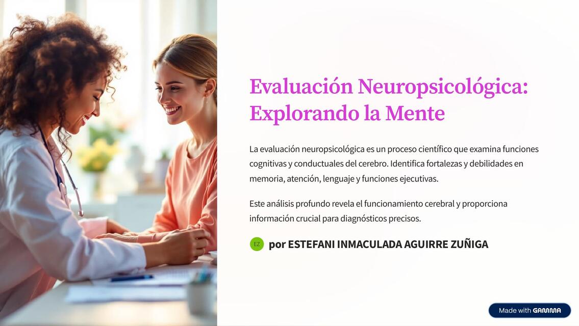Evaluacion Neuropsicologica Explorando la Mente | Jhoel | uDocz