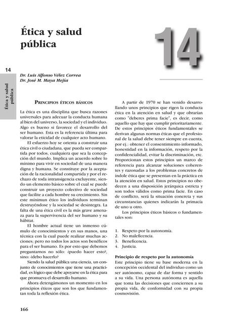 Etica y salud publica | Paz | uDocz