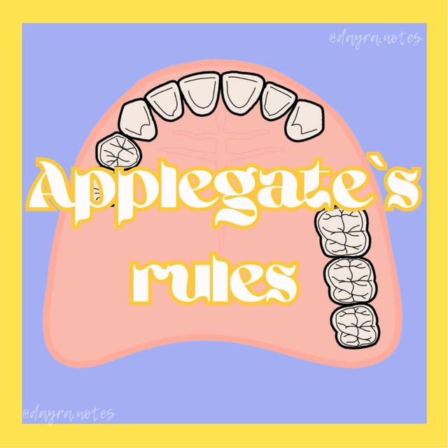 Applegate's rules | DIRA DAYRA GRESS ALVARADO | uDocz