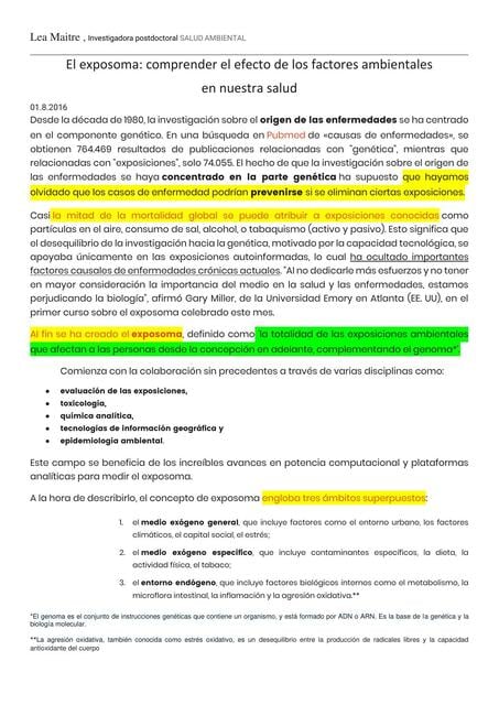 5 El Exposoma | camila | uDocz