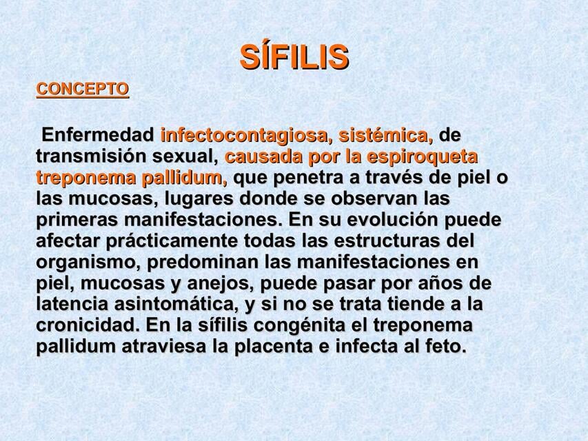 Flashcards de SÍFILIS | Por OML | uDocz